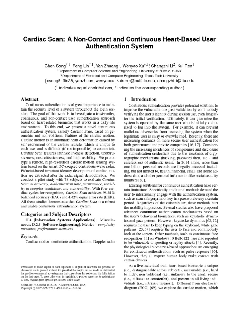 Mobicom 17 | PDF | Atrium (Heart) | Heart