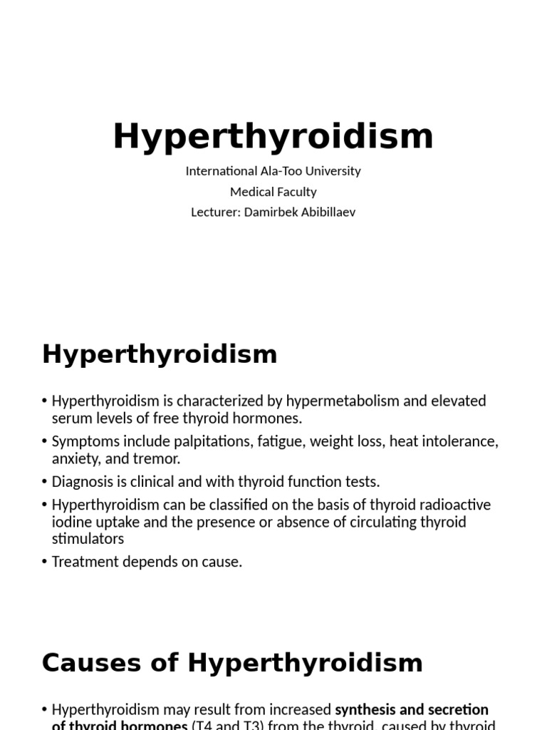 Thyroid Disease Updated 3 | PDF | Hyperthyroidism | Thyroid