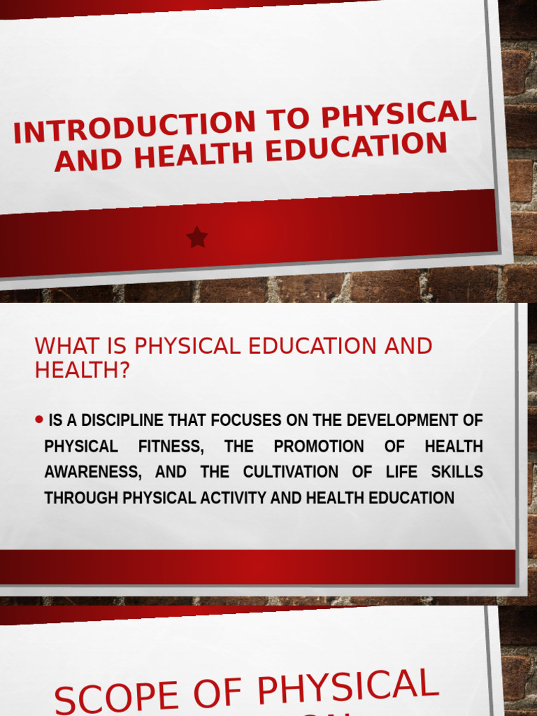 Physical & Health Education Basics | PDF