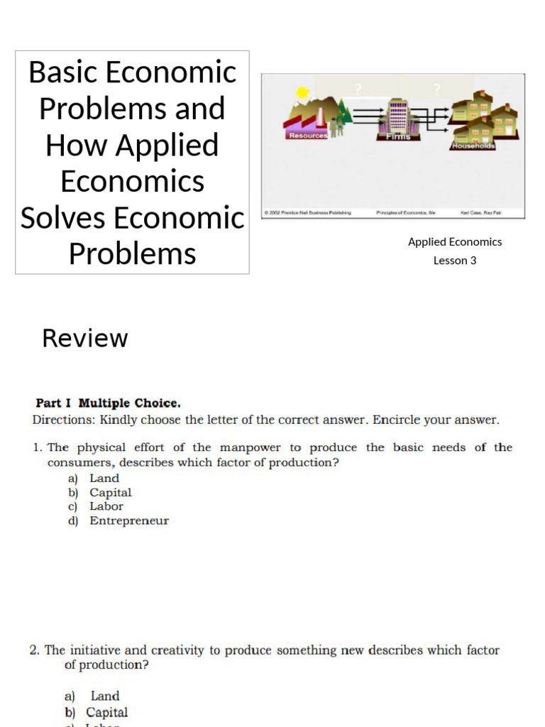 Applied Economics: Solving Scarcity | PDF | Economics | Economies