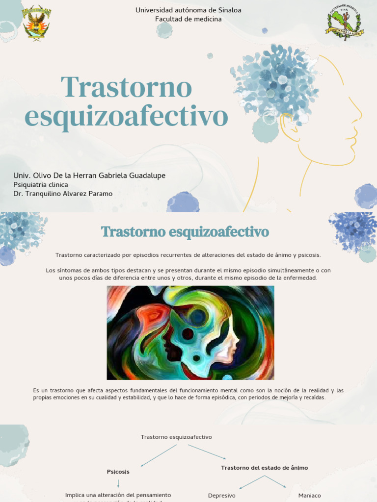 Trastorno Esquizoafectivo | PDF | Esquizofrenia | Manía