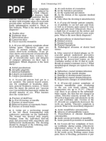 ORE Part 1 Exam Sample Questions | PDF | Dental Implant | Dentures