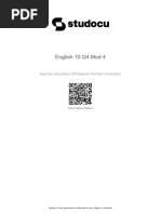English: Quarter 4 - Module 4 | PDF | Subject (Grammar) | Clause