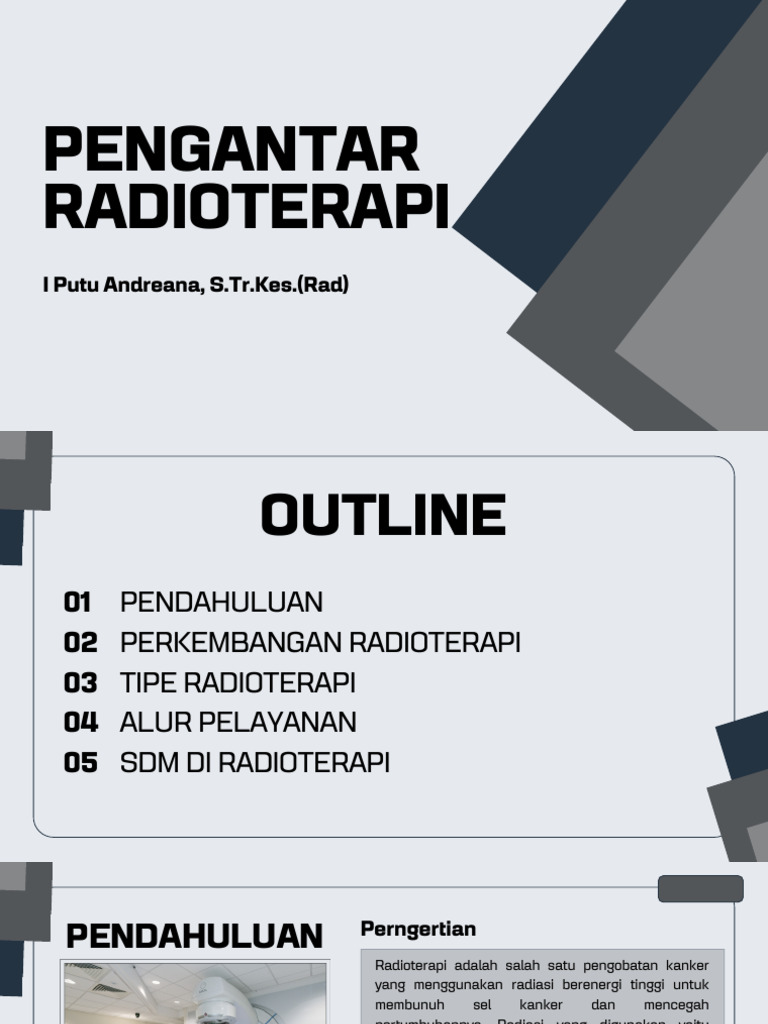 Alur Pelayanan, Dasar Radioterapi Perkembangan Dan Sumber Daya Manusia | PDF