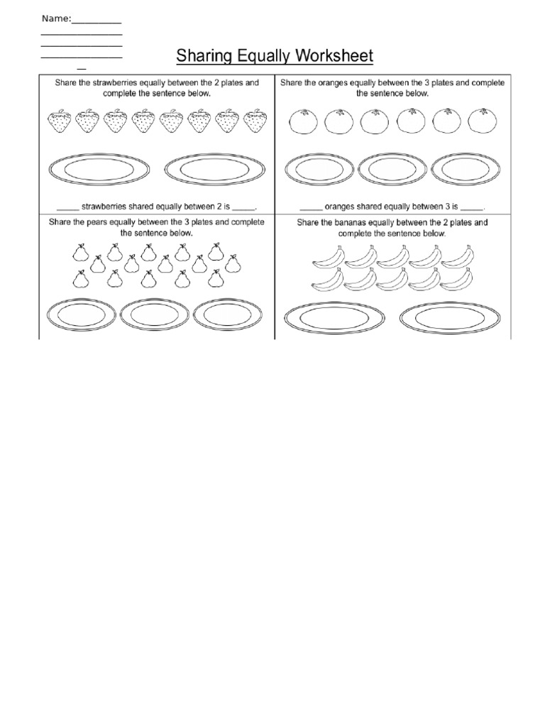 Equal Sharing | PDF