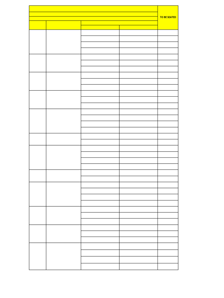 Iii Periodic Test - Pre-Board Examination Seating Plan Classes Ix, X ...