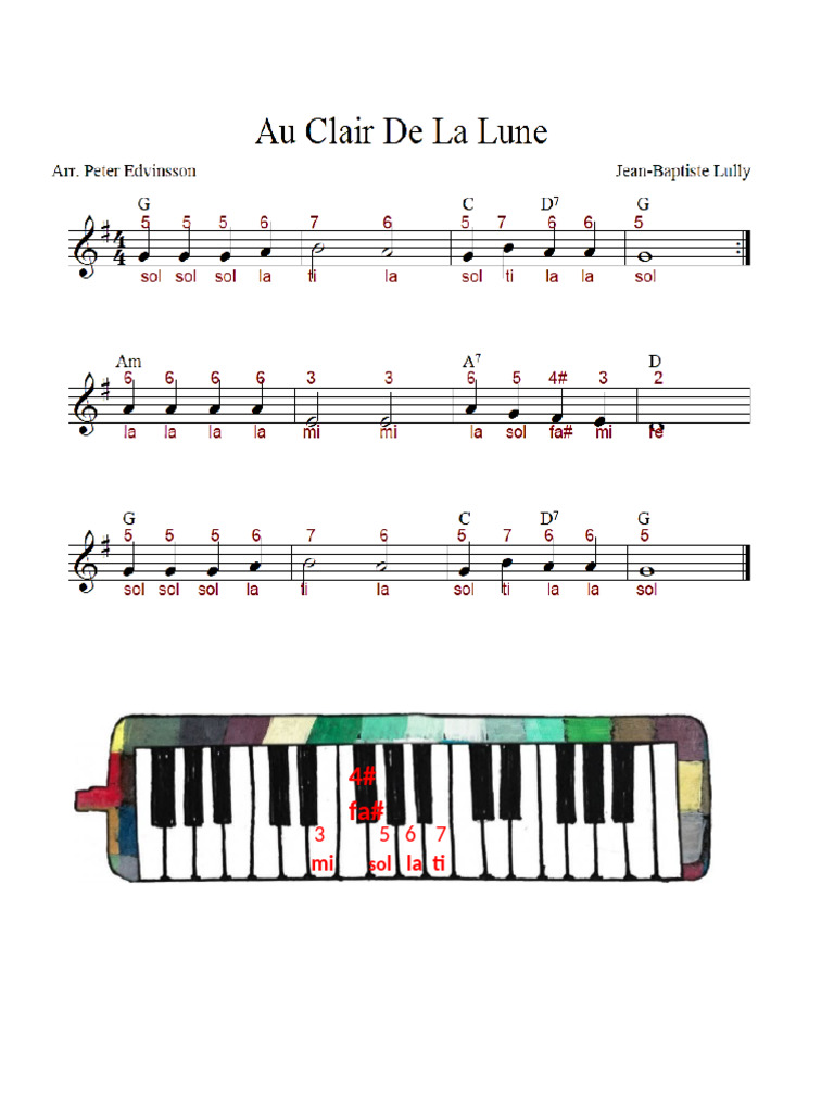 GRADE 2 LUKE JOHN Au Claire de La Lune | PDF