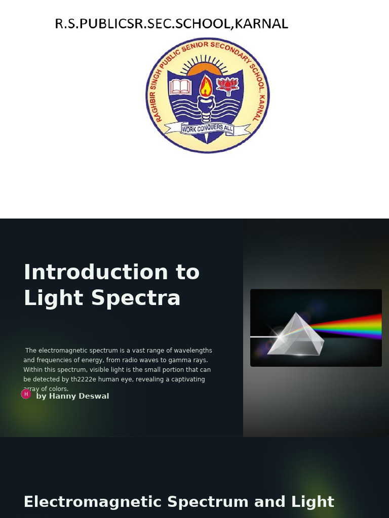 Introduction To Light Spectra | PDF