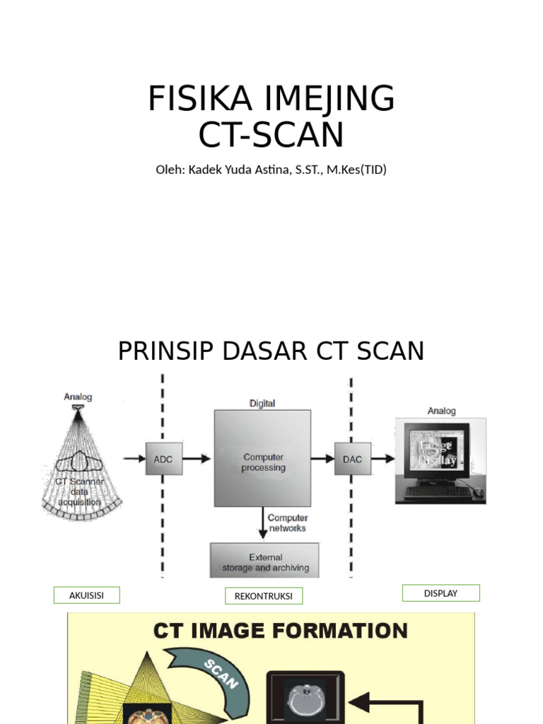 Prinsip dan Teknik CT-Scan dalam Fisika Imaging | PDF
