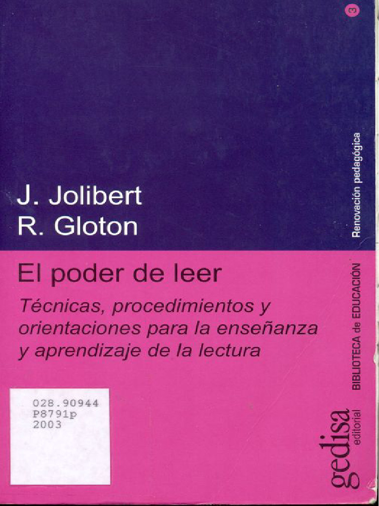 EL PODER DE LEER Jolibert | PDF