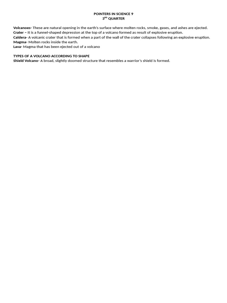 Science 9 Q1 Pointers | PDF