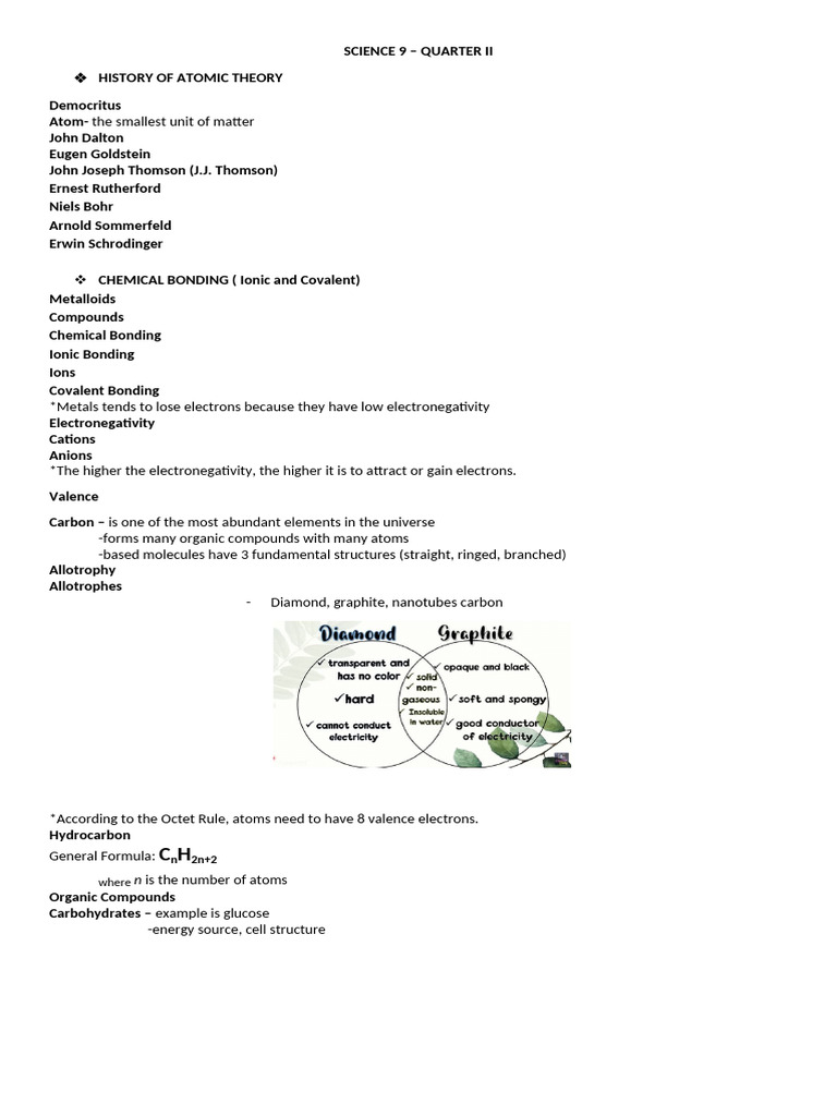 Science 9 - Quarter 2 Terms | PDF