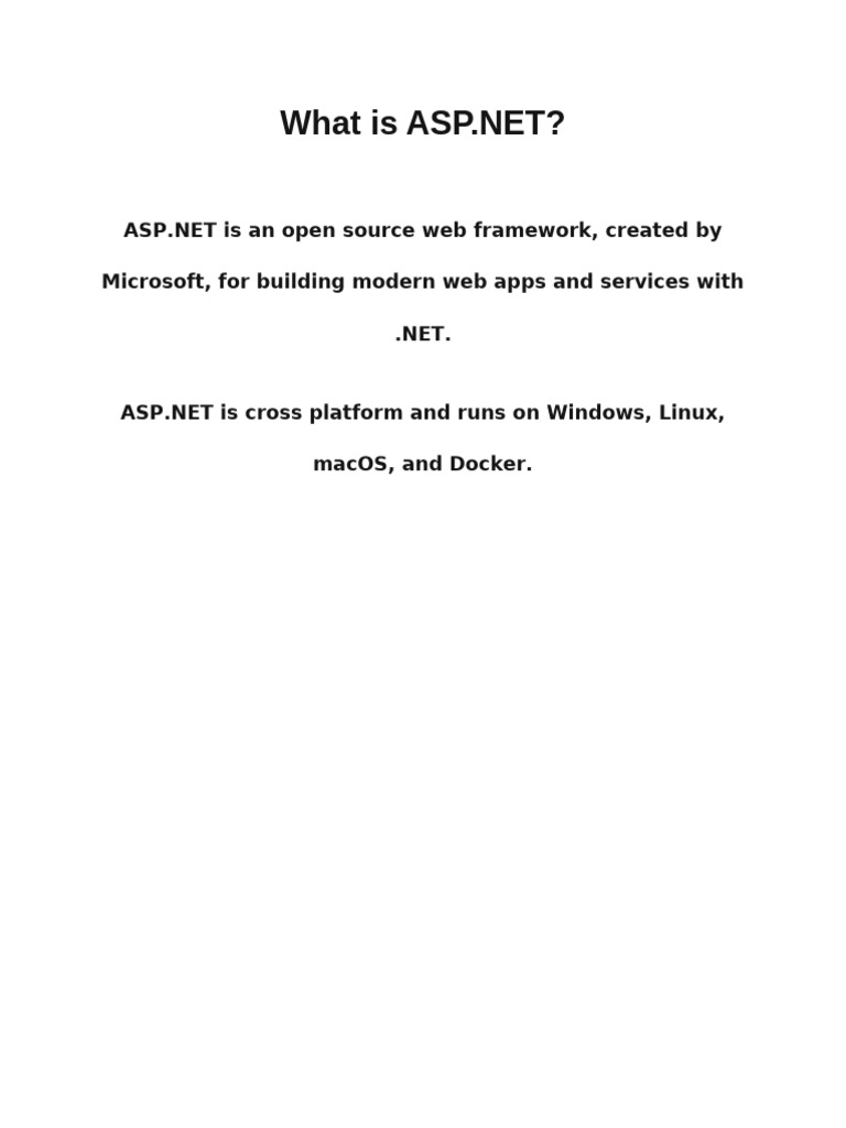 What Is ASP | PDF