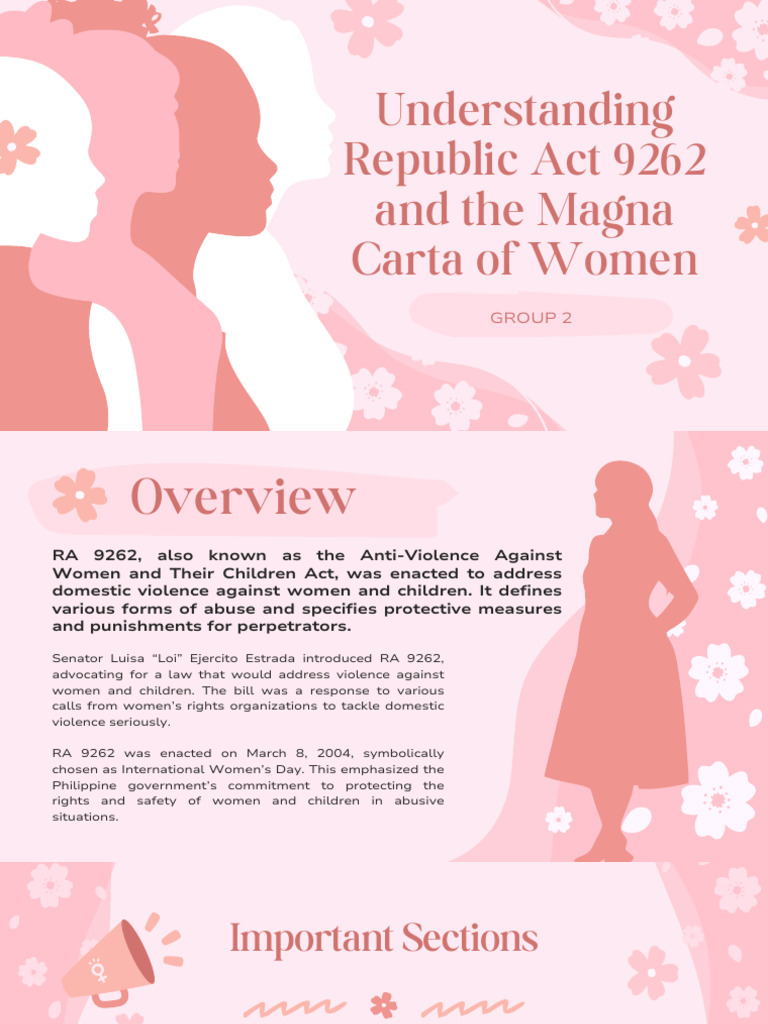 Understanding Republic Act 9262 and The Magna Carta of Women | PDF ...