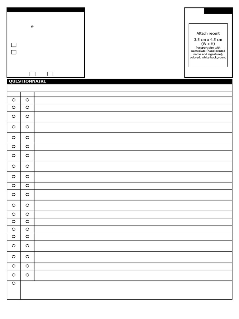 2025 DOST-SEI S&T Undergraduate Application Form Questionnaire-Final | PDF