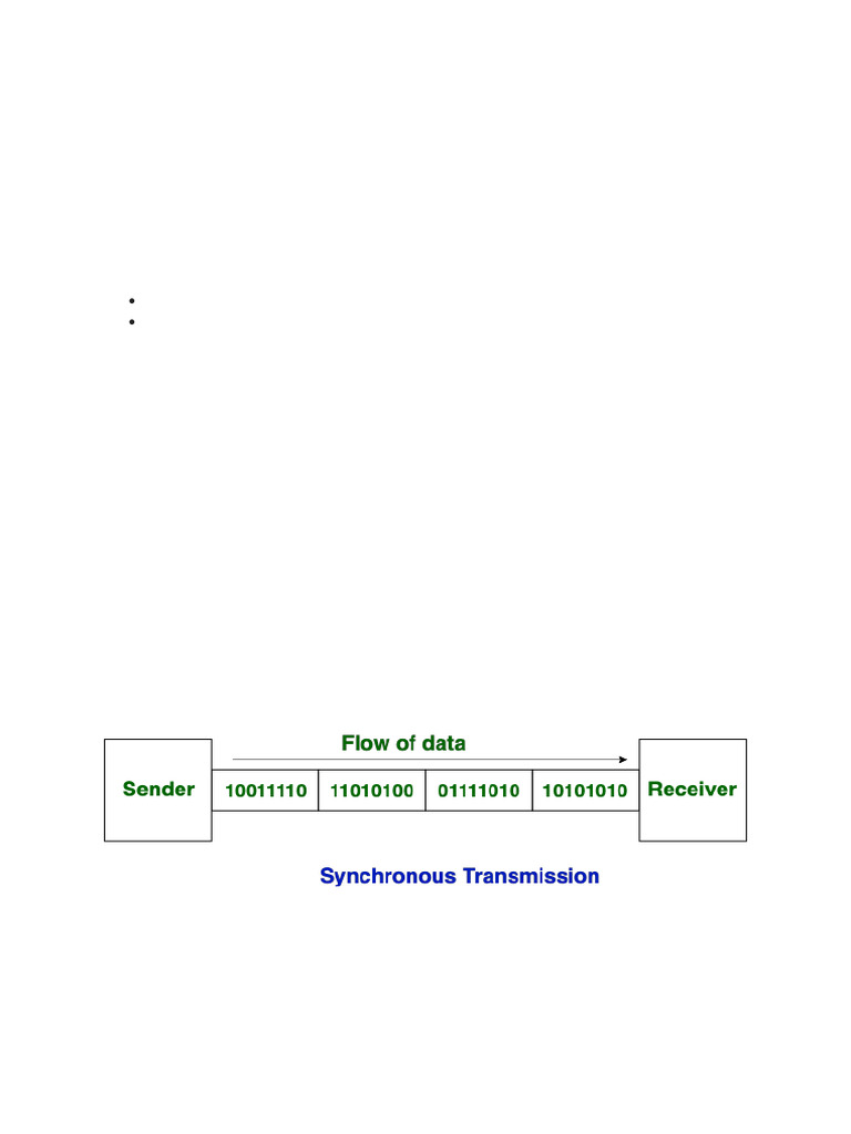 Synchronous and Asynchronous Transmission | PDF