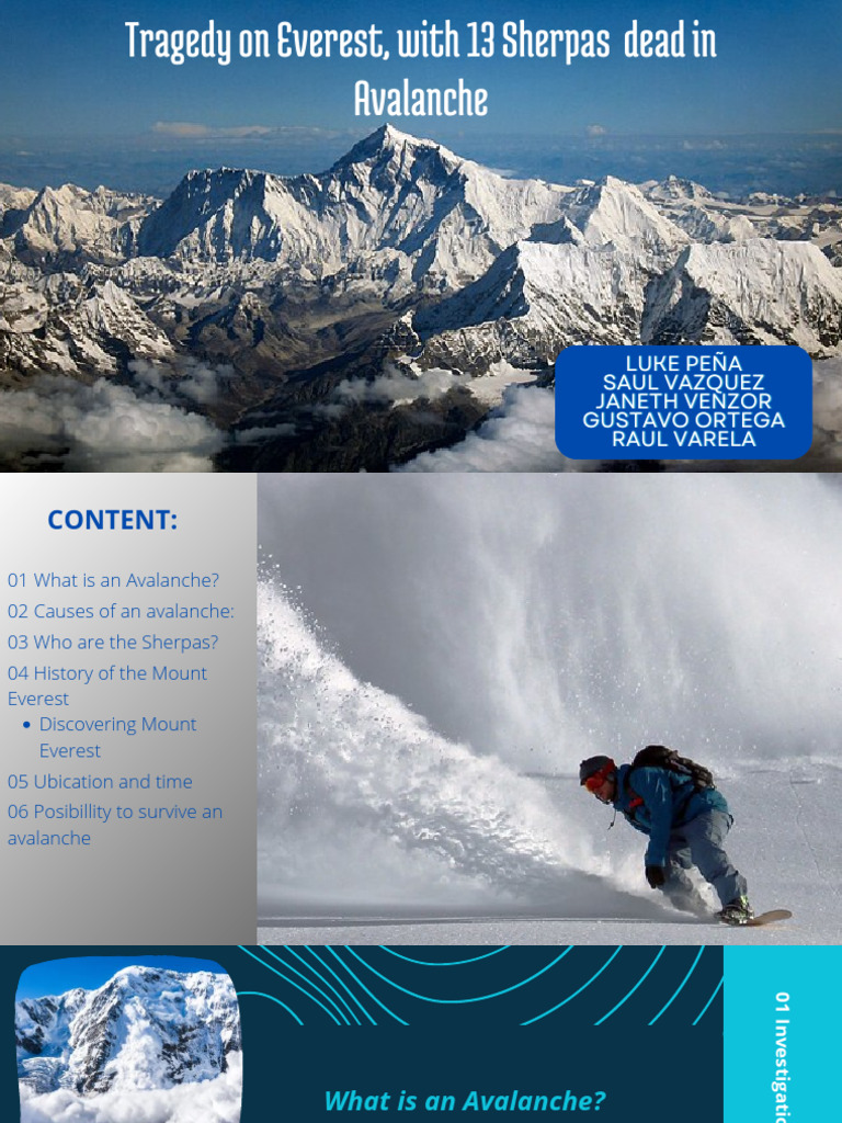 Avalanche | PDF | Mount Everest | Mountaineering