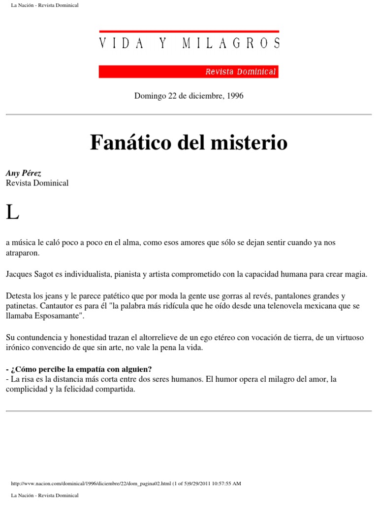 Jacques Sagot | PDF | Amor | Sicología