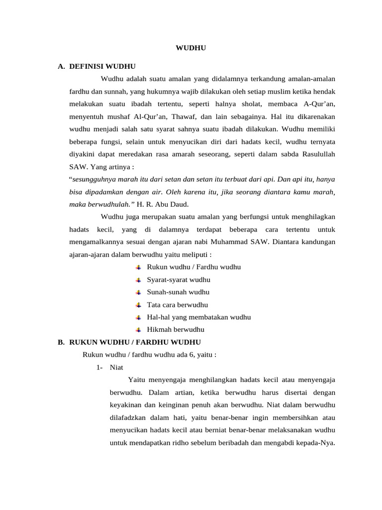 WUDHU | PDF