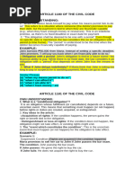 ARTICLE 1180-1192 Oblicon | PDF | Breach Of Contract | Business Law