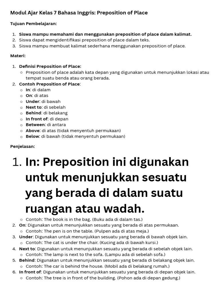 Preposition | PDF