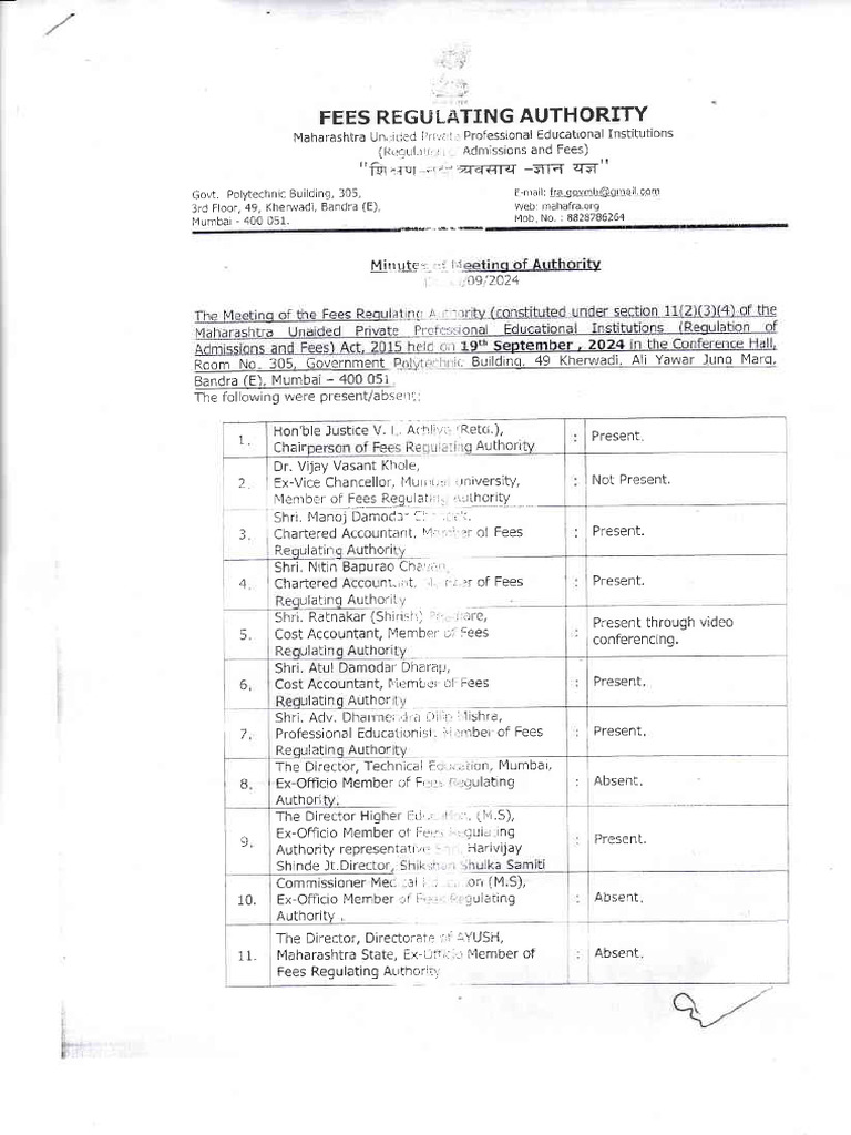 Sanjeevani Ayurvedic College Fees 2024-25 | PDF | Accounting