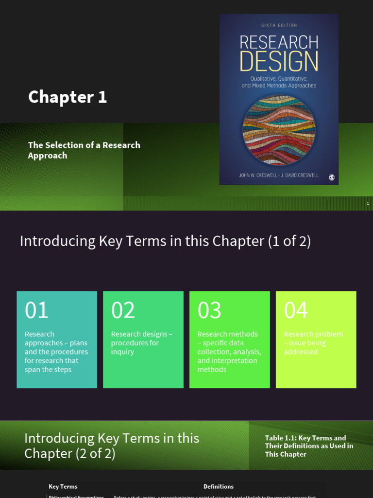 Chapter 1 Research Approach v2 | PDF | Methodology | Qualitative Research