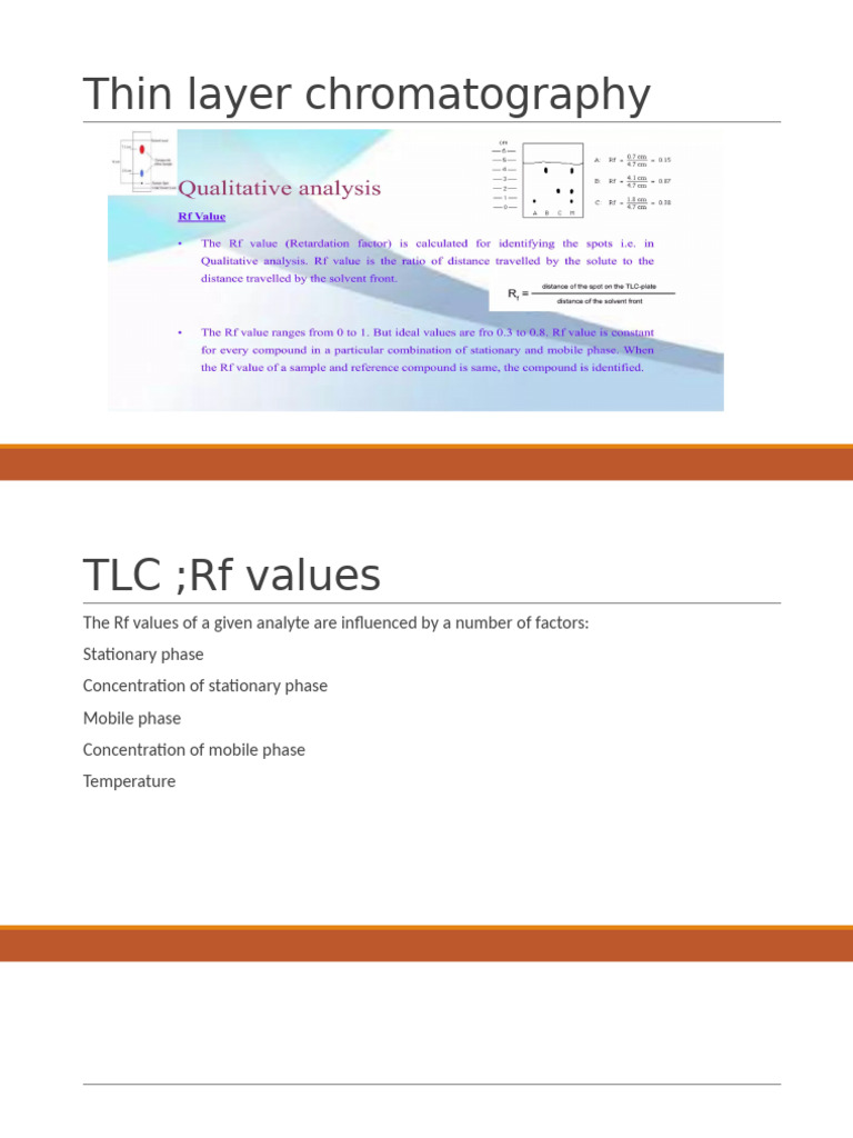 Thin layer chromatography | PDF