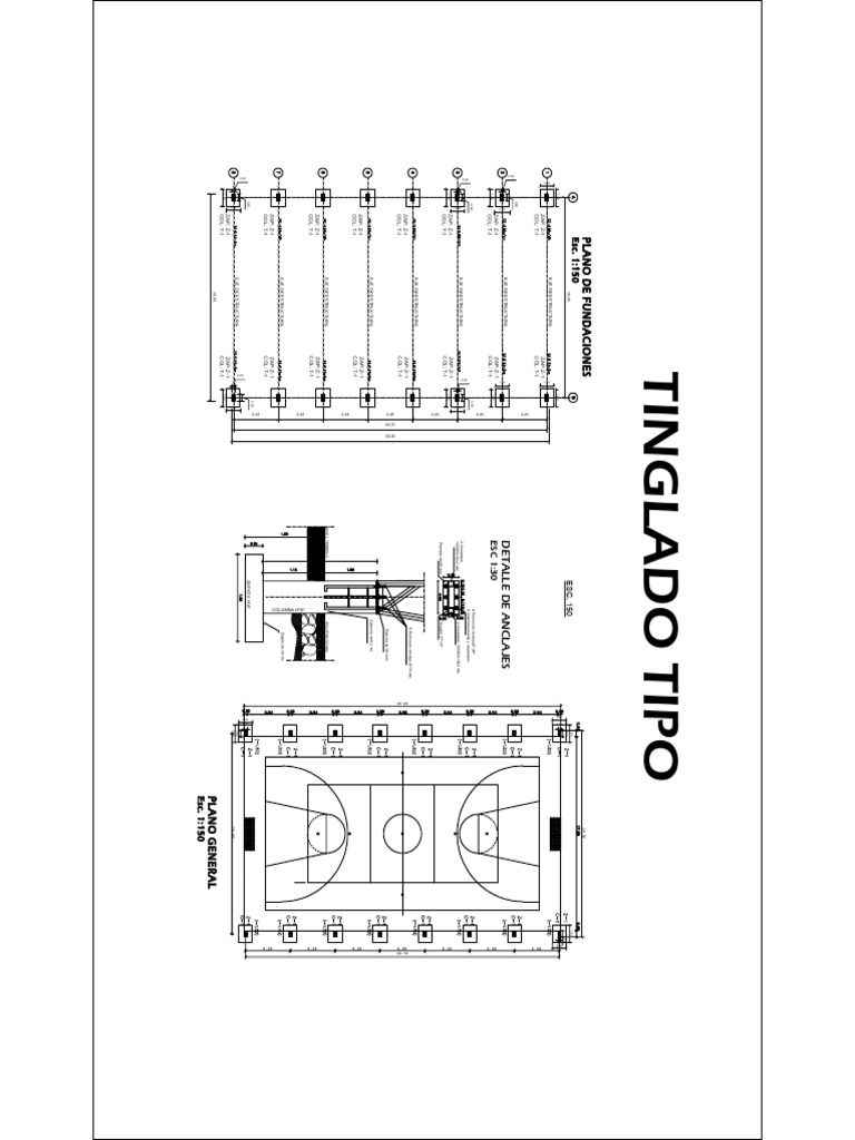 Detalle Estructural de Tinglado | PDF