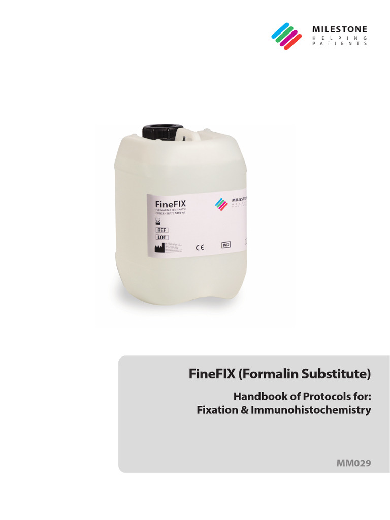 FineFIX Operator Manual for Fixation | PDF | Fixation (Histology) | Biopsy
