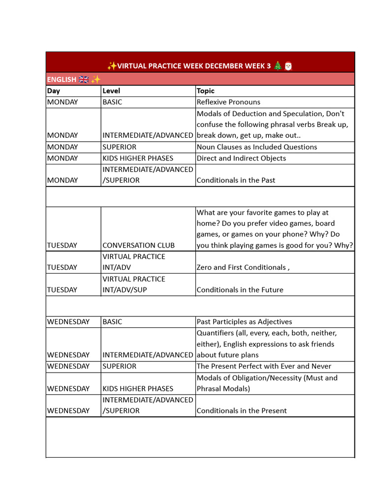 Virtual Practice December Week3 ??? | PDF | English Language | Morphology