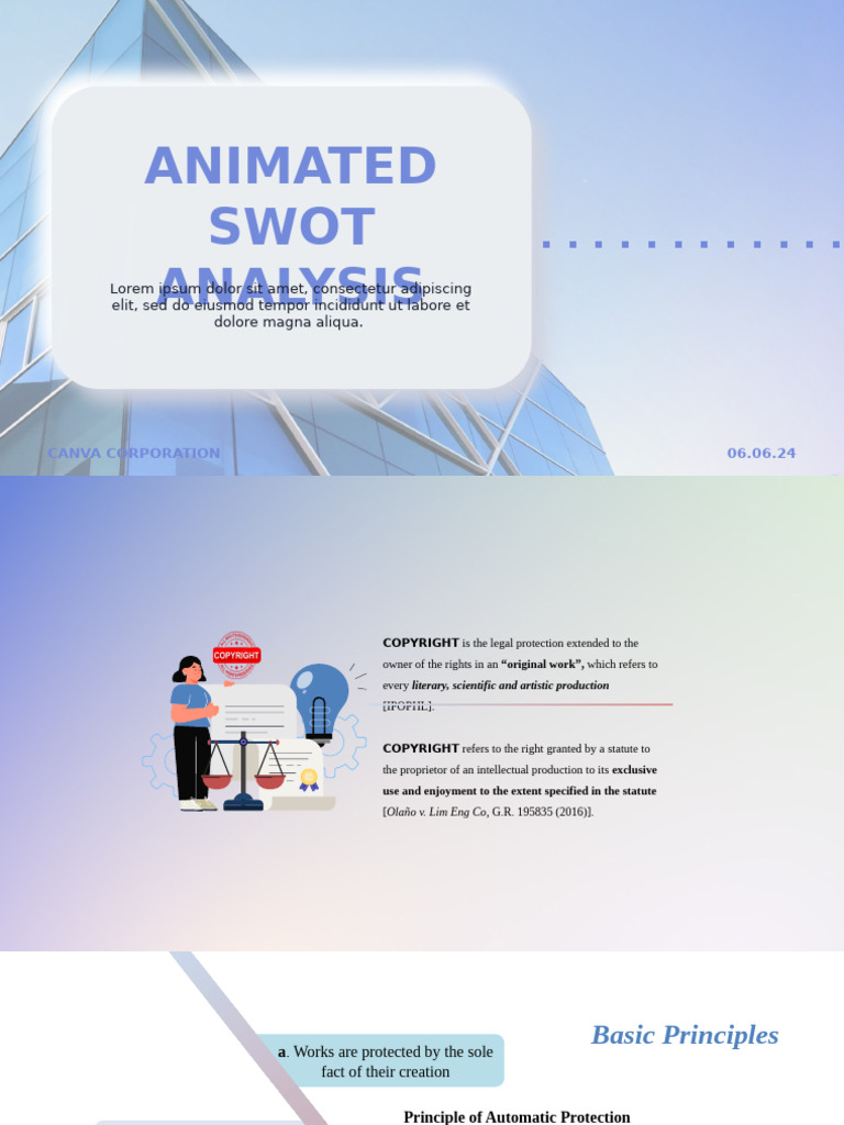 Animated SWOT Analysis | PDF | Copyright