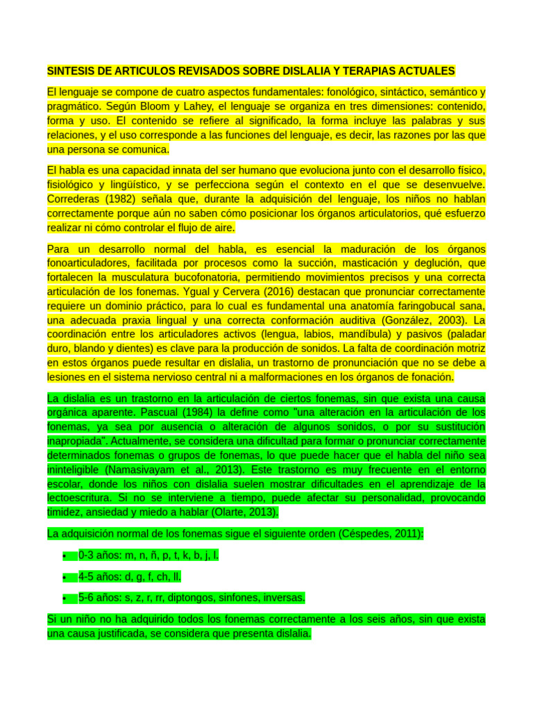 Dislalia: Tipos y Tratamientos Efectivos | PDF | Voz humana