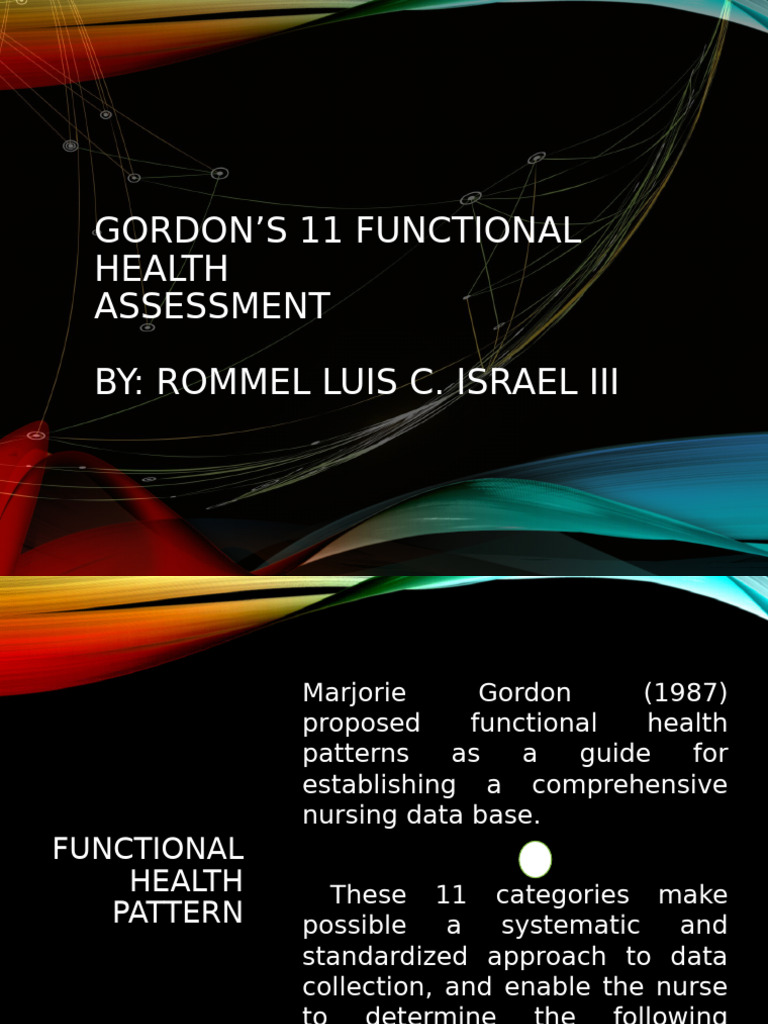 Gordon's 11 Functional Pattern | PDF | Body Mass Index | Menstruation