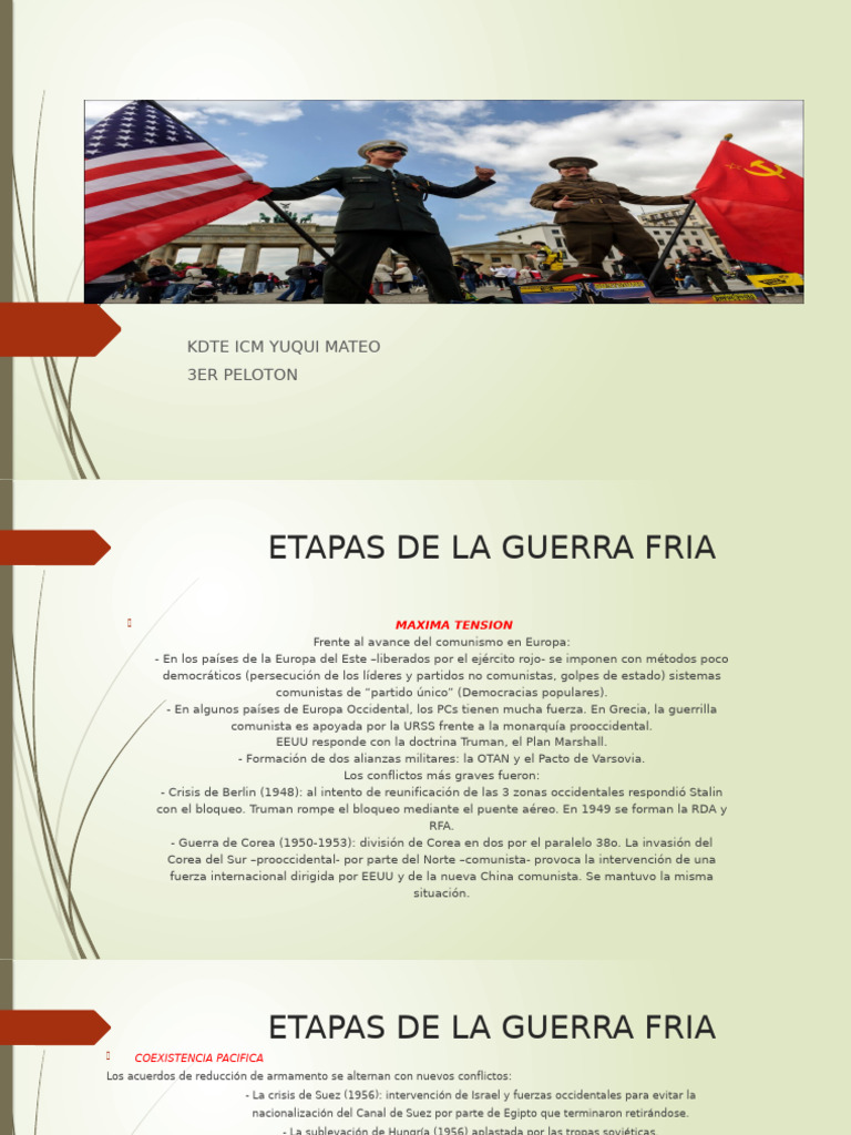 Yuqui Carrillo Mateo Sebastian Power Point | PDF | Guerra Fría | Unión Soviética