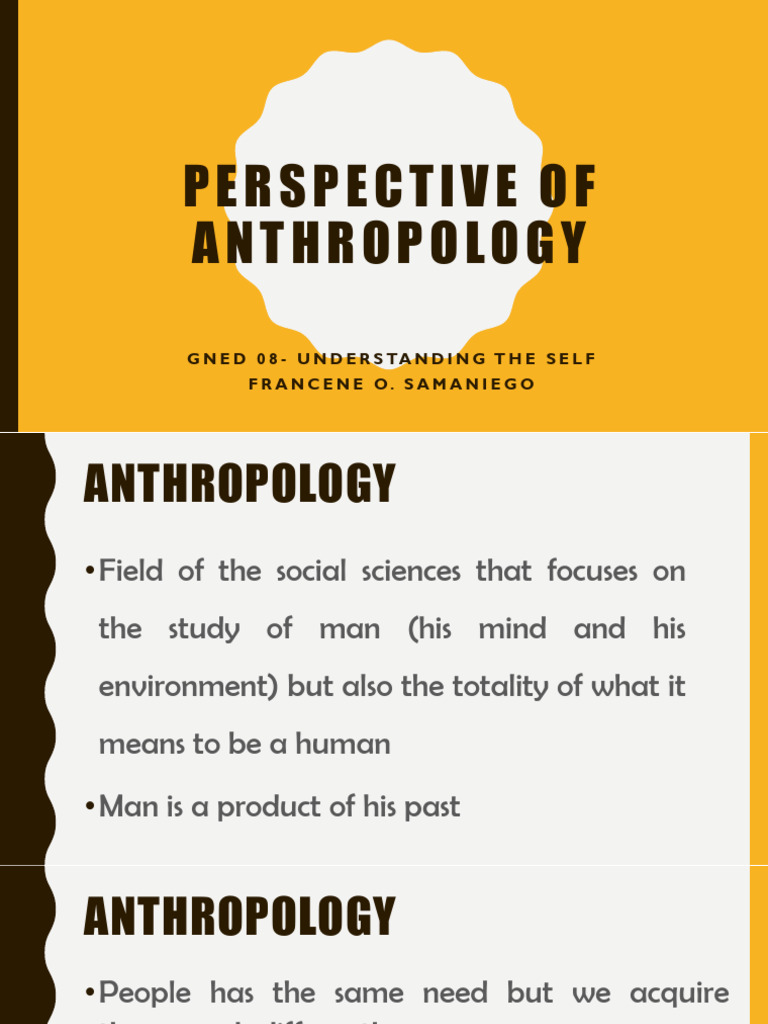 Understanding Anthropology's Four Subfields | PDF | Communication ...