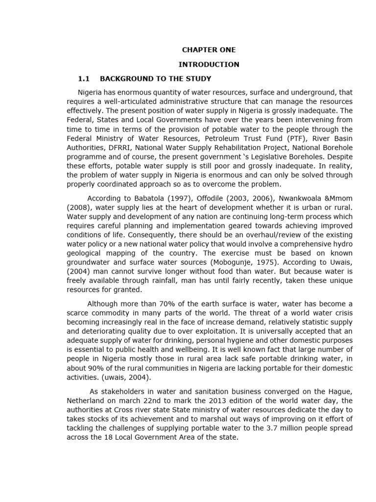 water quality project | PDF | Drinking Water | Water