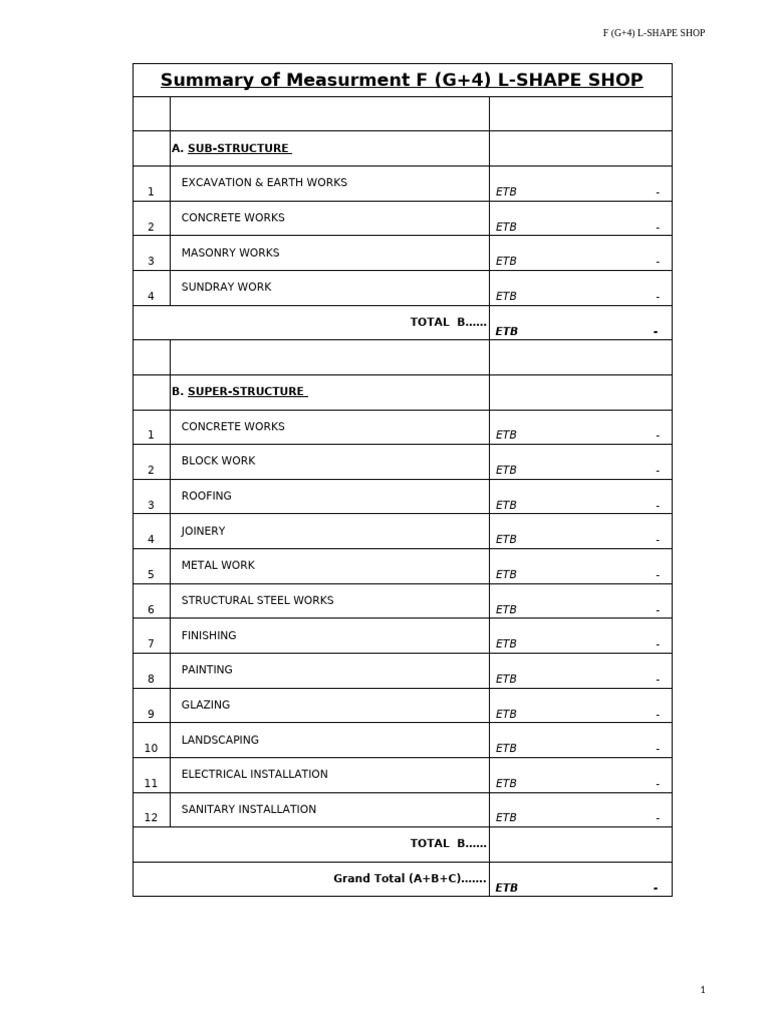 E g+4 L-Shape Shop | PDF | Concrete | Foundation (Engineering)