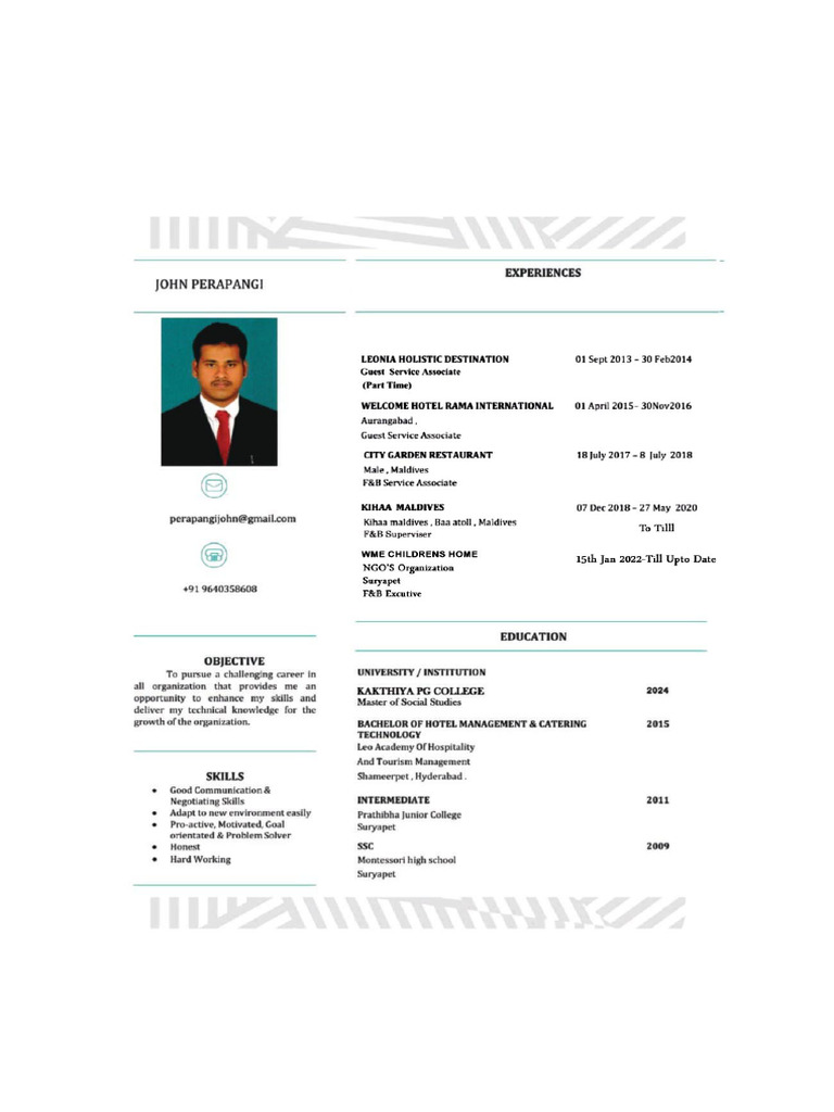 John Resume 2025 | PDF
