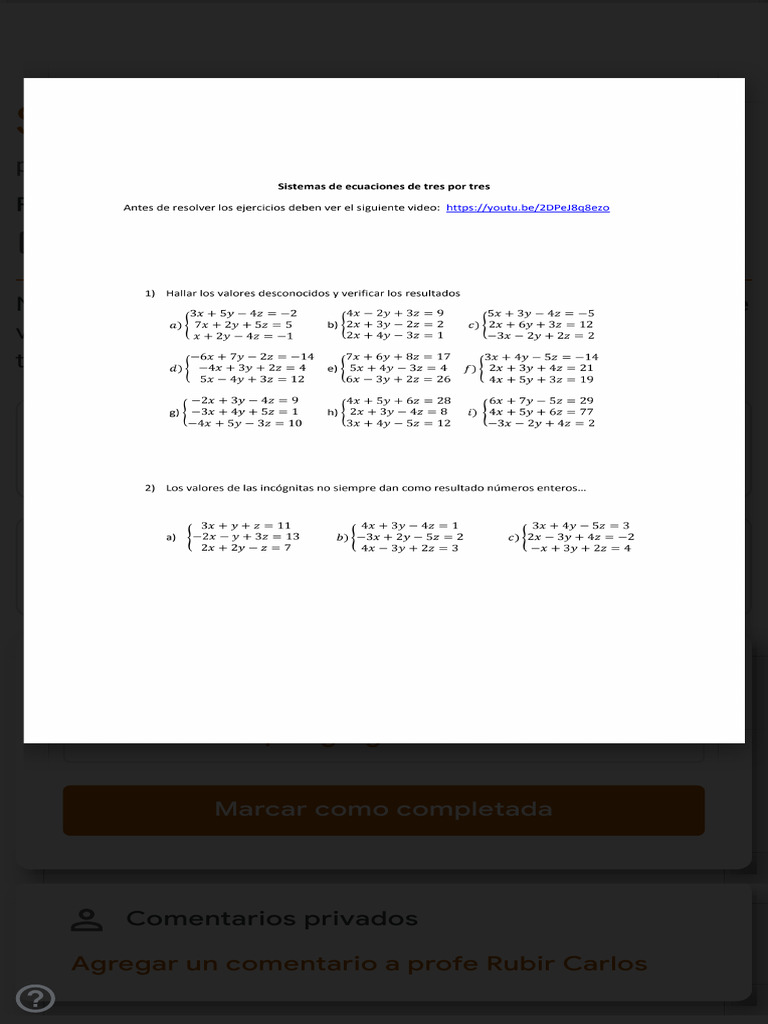 Sistema de 3x3 | PDF