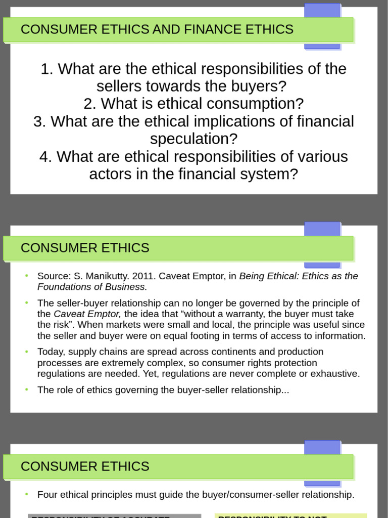 Consumer and Finance Ethics | PDF | Electronic Waste | Subprime Lending
