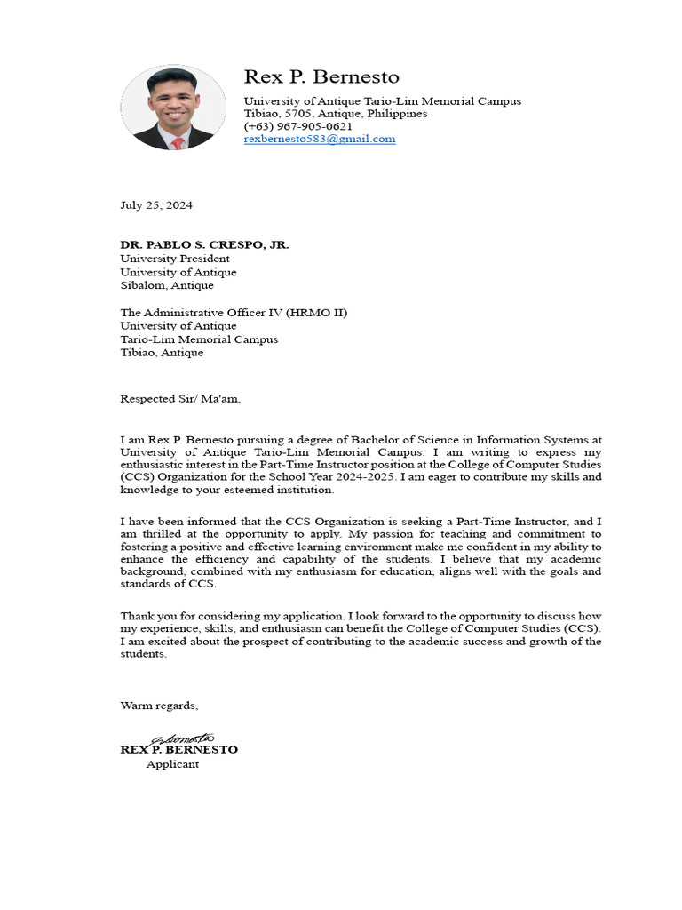 Rex Application | PDF