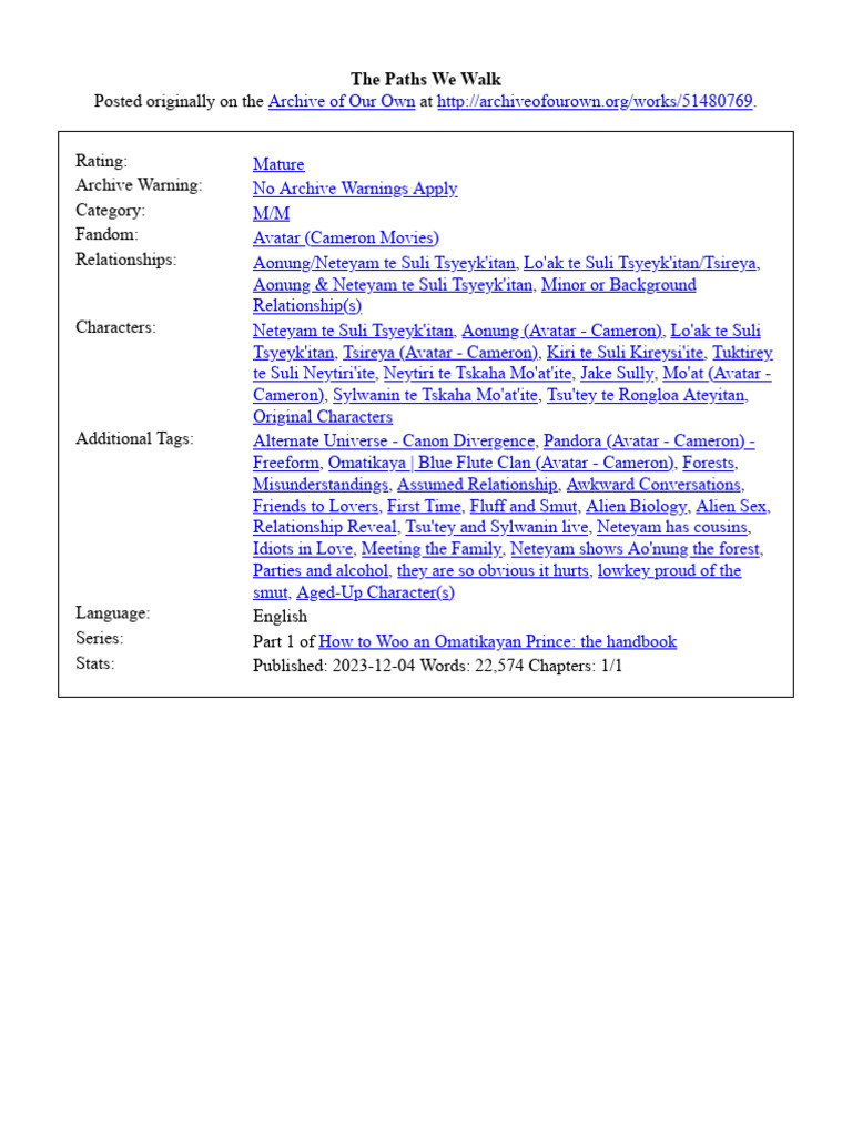 The Paths We Walk | PDF