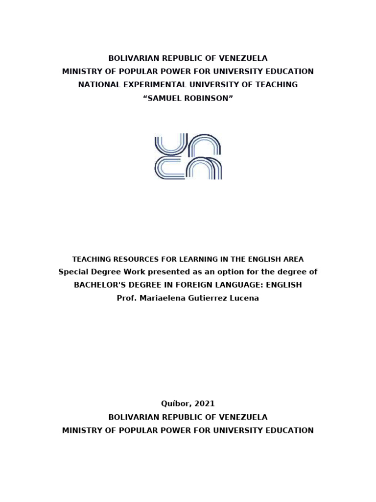 Resources For Teaching English | PDF | Learning | Teachers