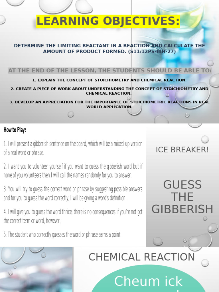 Learning Objectives | PDF