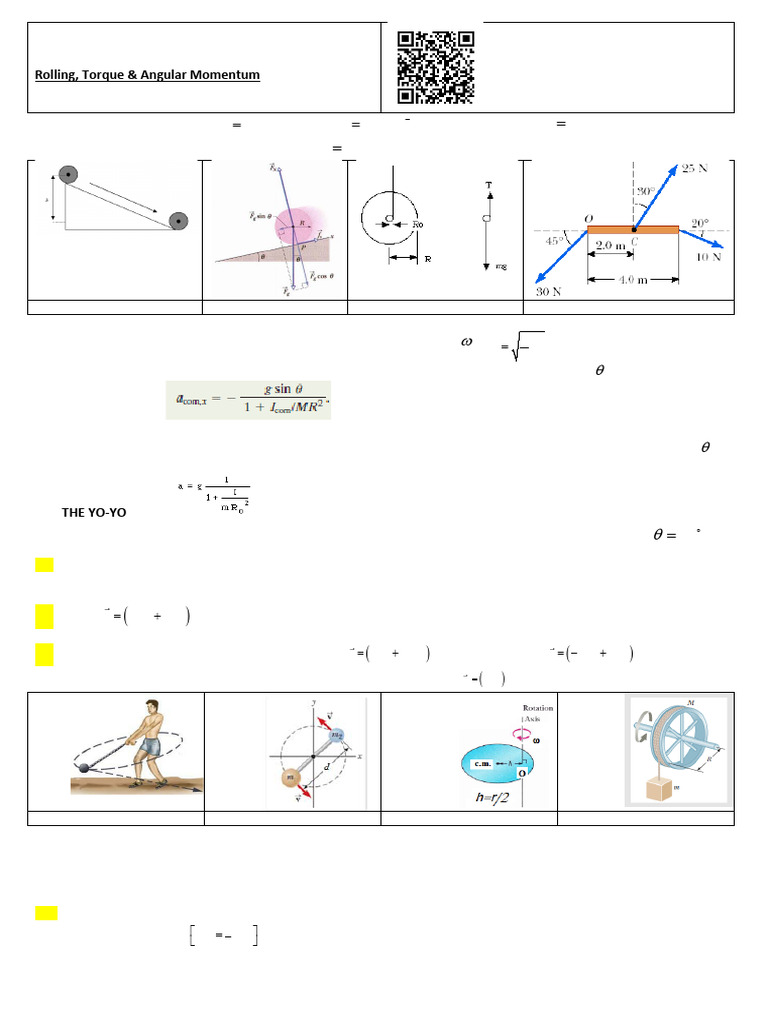 Ch11 Ayman | PDF | Rotation Around A Fixed Axis | Rotation
