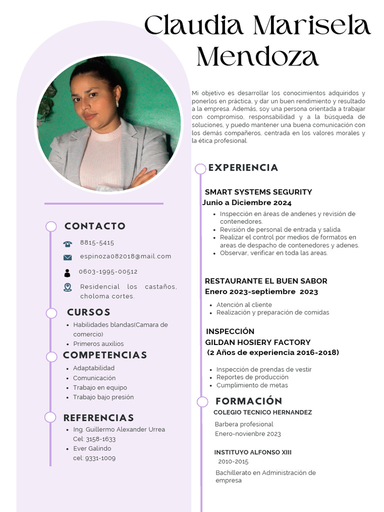 Currículum Vitae CV Claudia | PDF