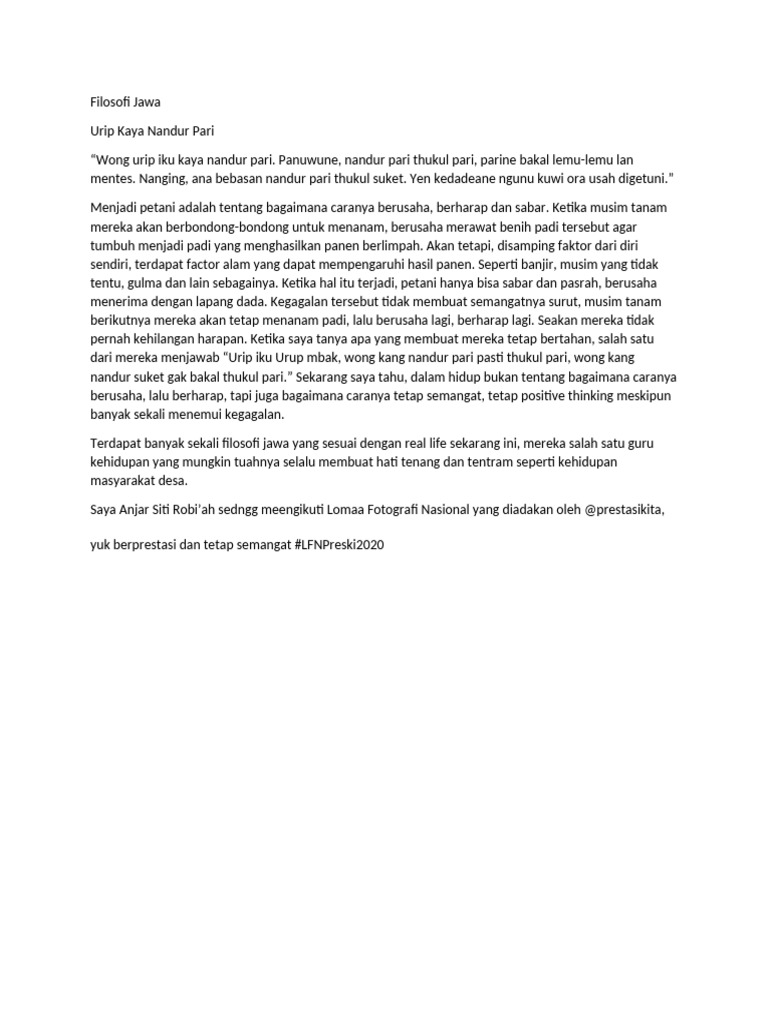 Filosofi Jawa | PDF