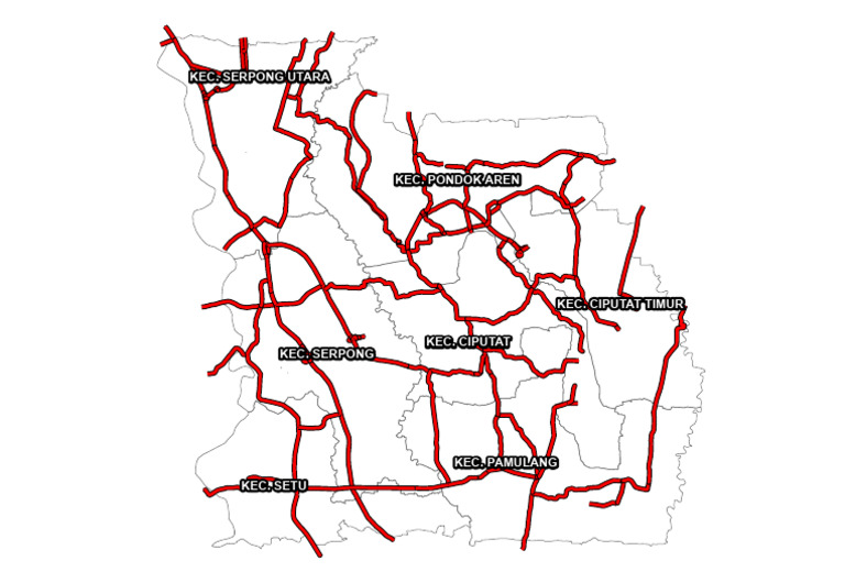 Peta Kecamatan di Tangerang Selatan | PDF