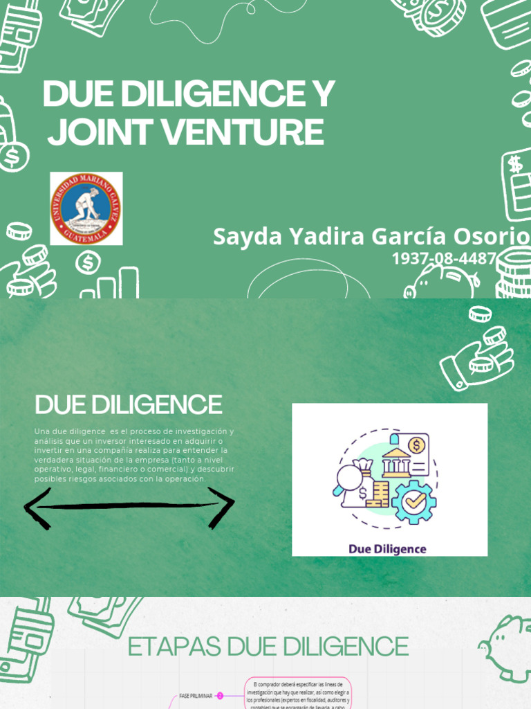 Presentación Due Diligence y Joint Venture | PDF